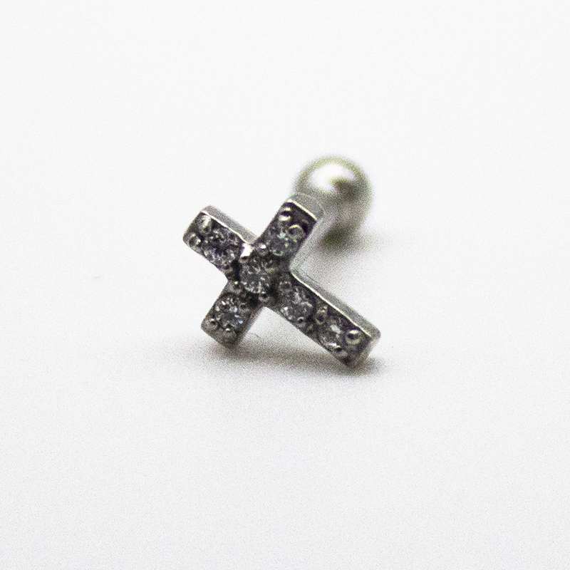 PIERCING CRUZ TITANIO - TRIANGULO TATTOO&PIERCING BADAJOZ